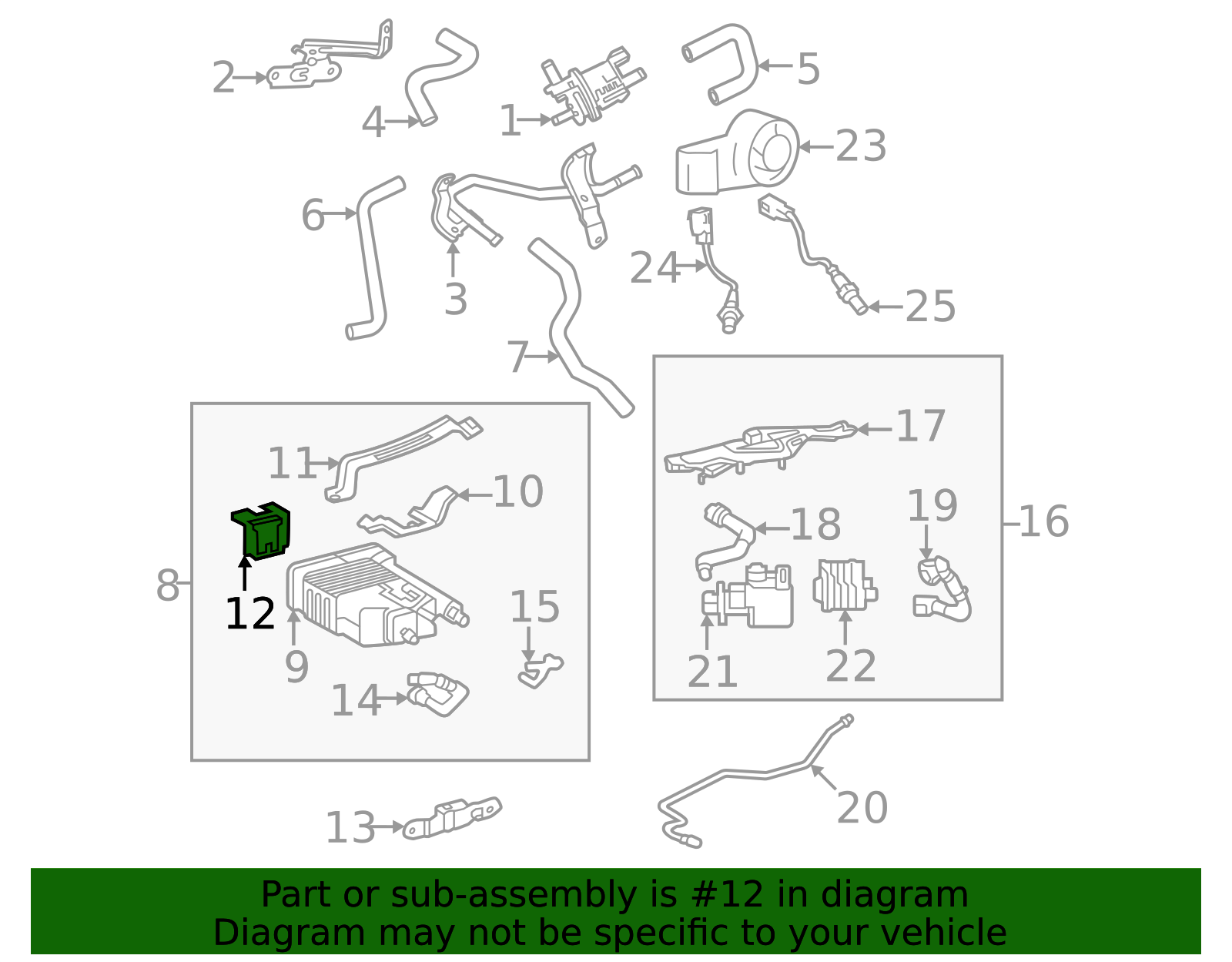 77752-0C110 - Vapor Canister Bracket 2022-2025 Toyota Tundra | Toyota ...