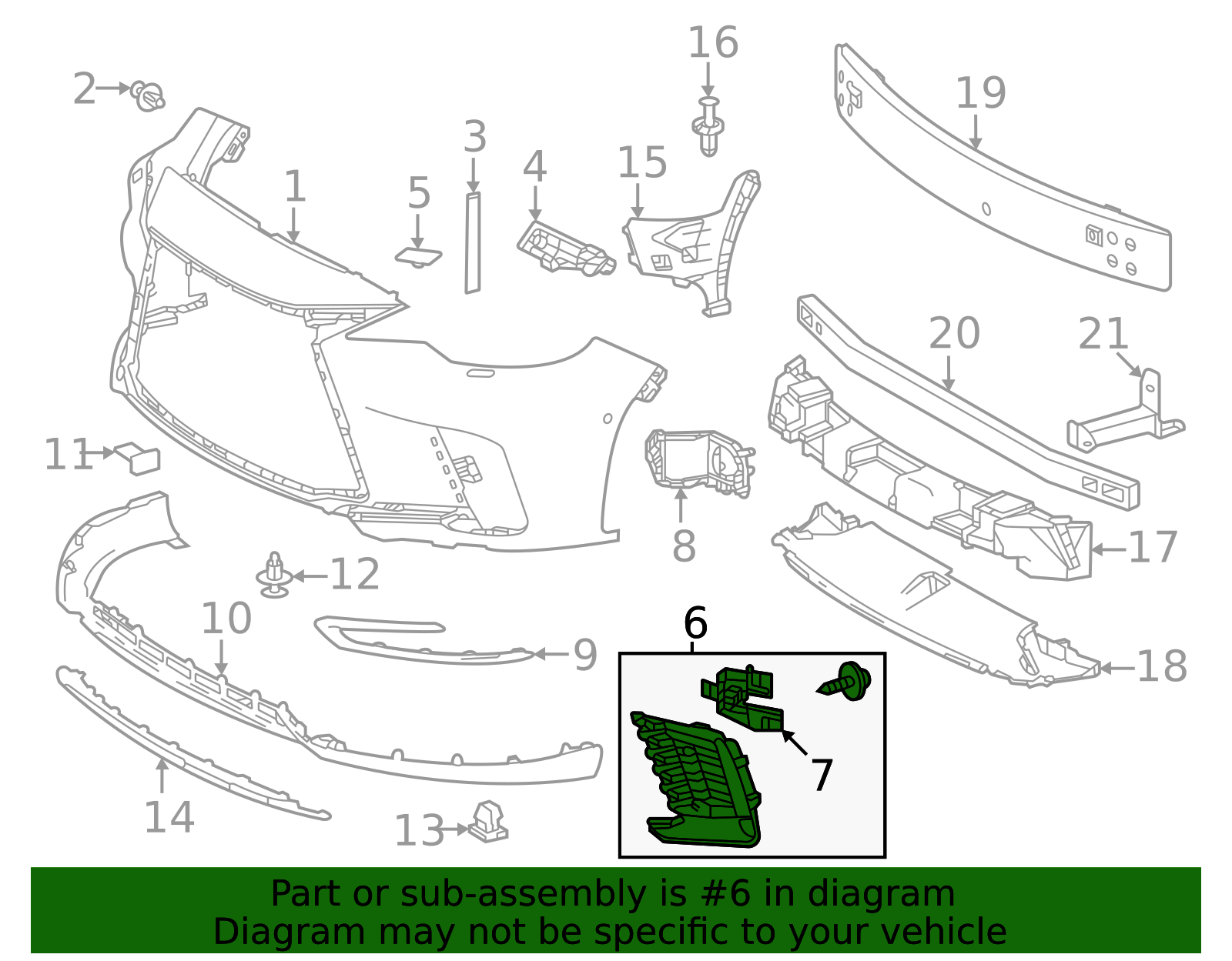 53103-0E080 - 2023-2024 Lexus - Lower Grille | My L Parts