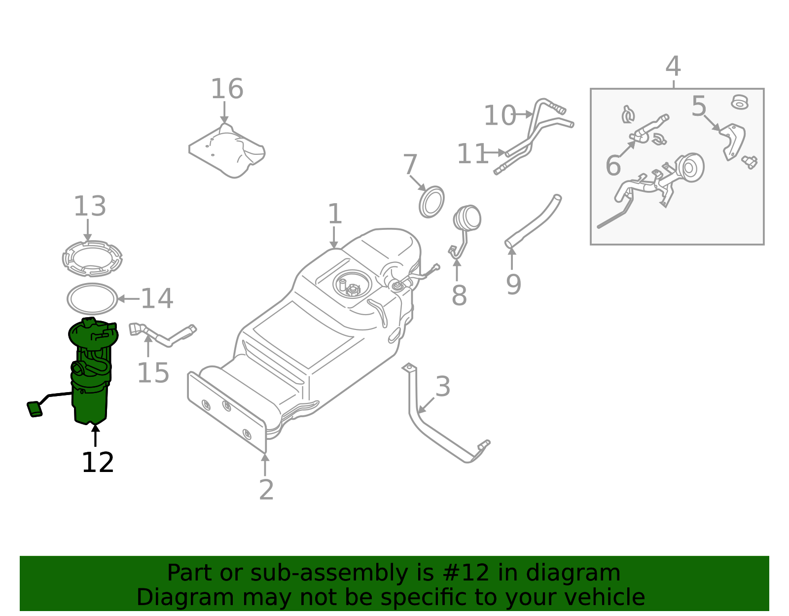 2020-2021 Nissan Frontier Fuel Pump 17040-9BT0A | Temecula Nissan Parts