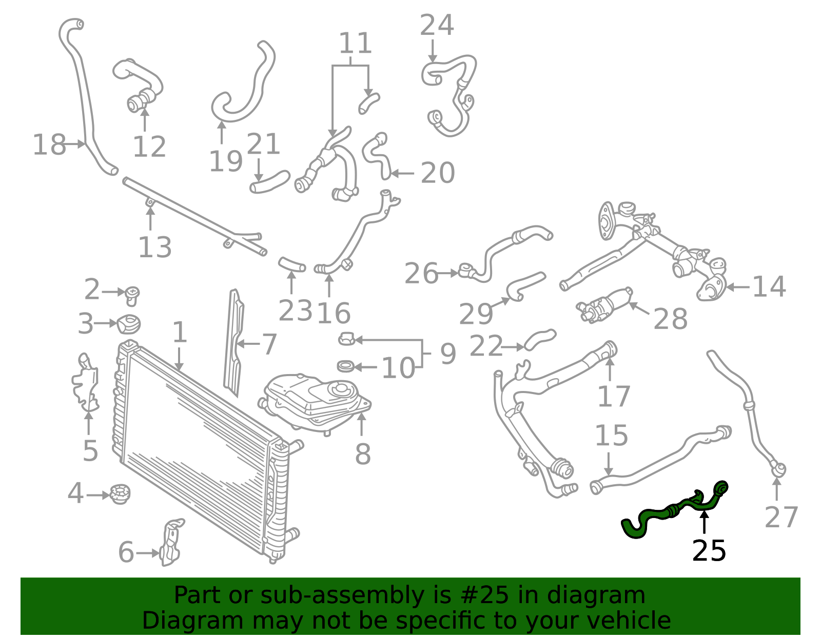 1995-2002 Audi Coolant Line 078-121-597-K | OEM Parts Online