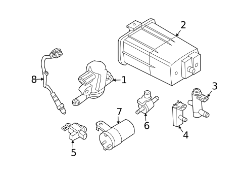 Emission Components for 2007 Nissan Pathfinder | Nissan Wholesale Direct