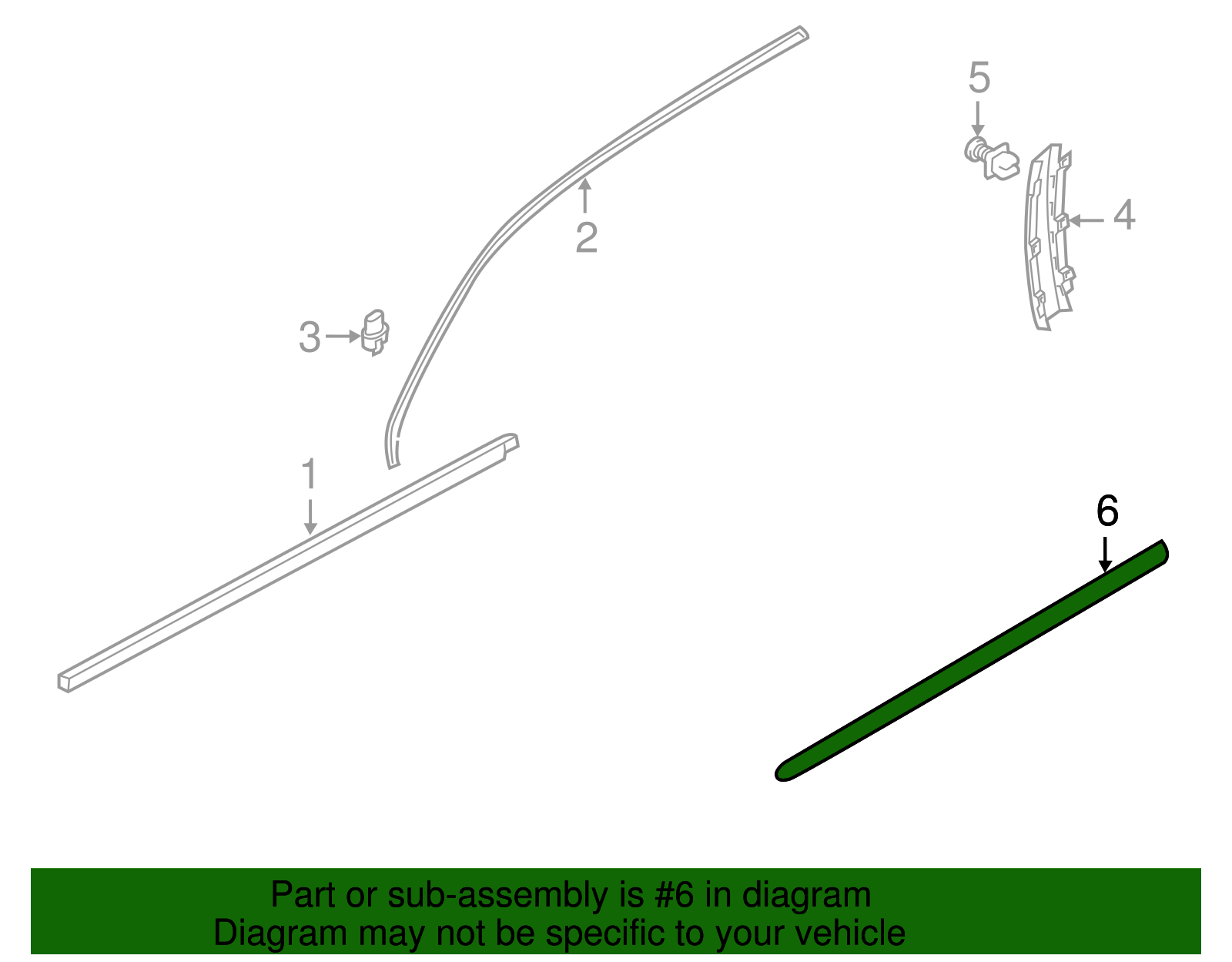 561-853-516-C-041 - Side Molding 2016-2019 Volkswagen Passat | Bam ...