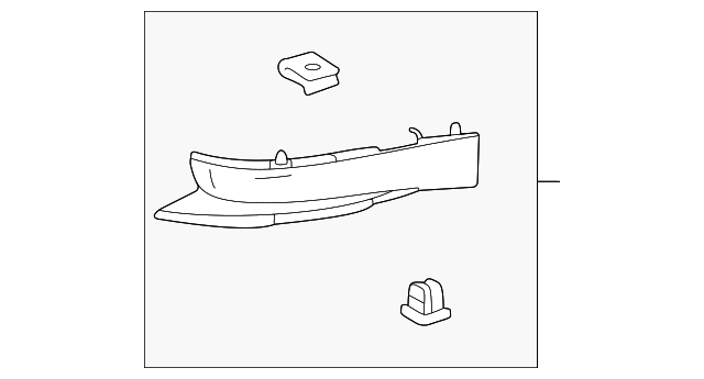 52513-0E010 - Bumper Filler 2021-2025 Toyota Highlander | Toyota San ...