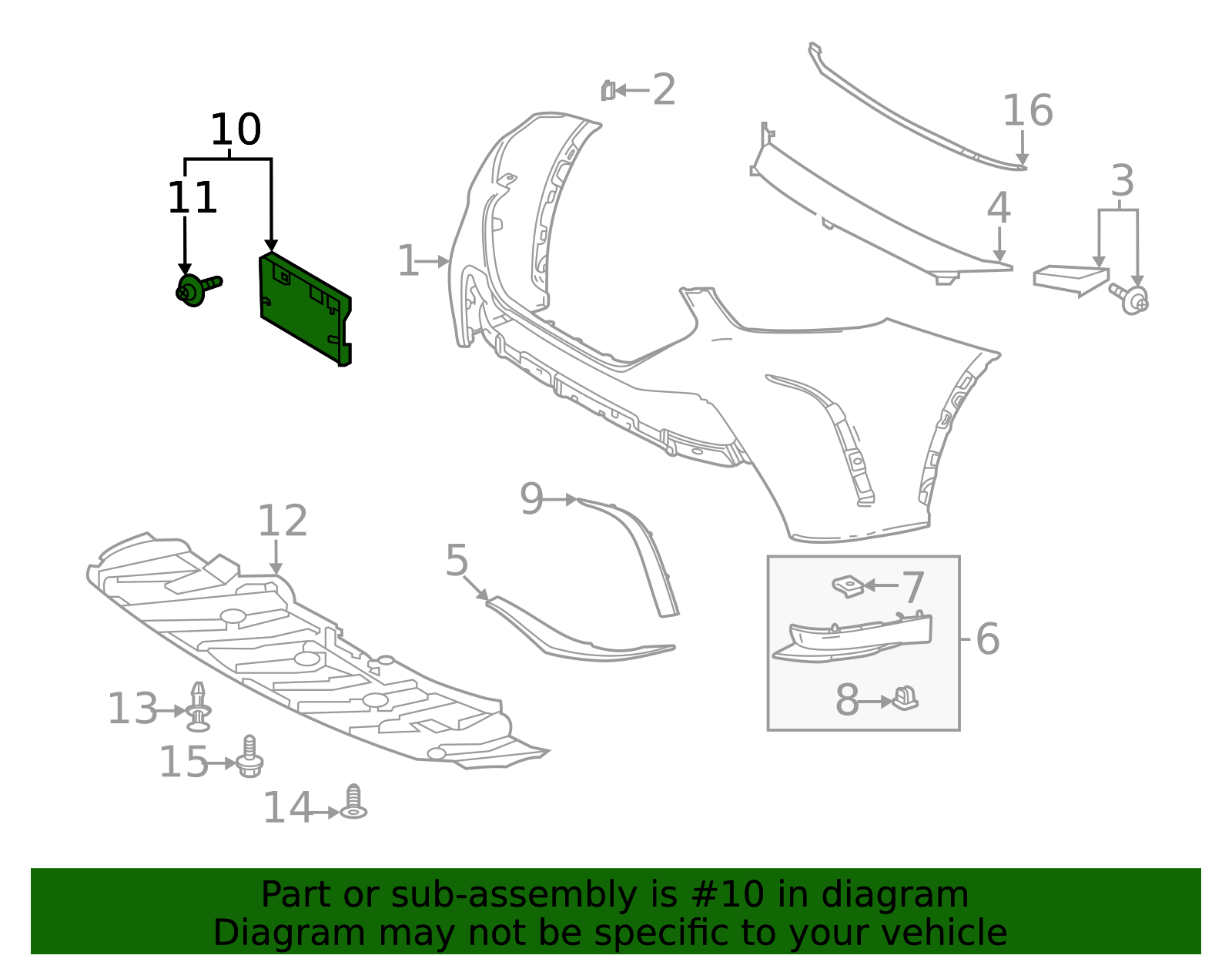 2021-2025 Toyota Highlander License Bracket 52114-0E200 | Toyota Parts ...