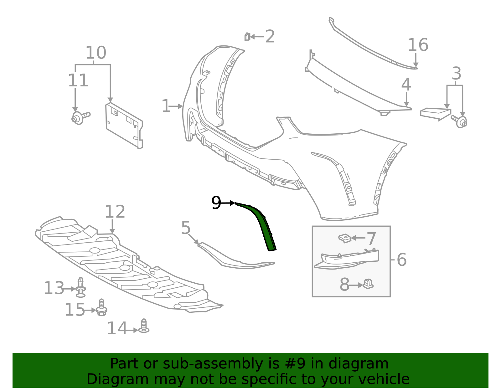 2021-2024 Toyota Highlander Extension Insert 52117-0E030 | Toyota Parts ...