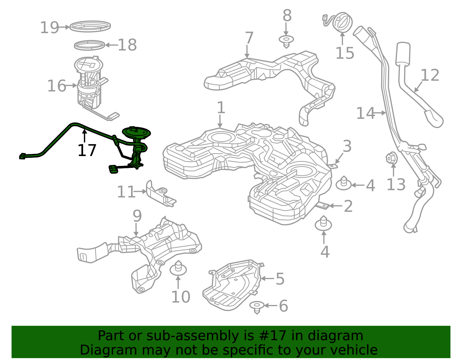 2011-2021 Mopar Fuel Pump Assembly 05145586AD | Mopar Parts Canada