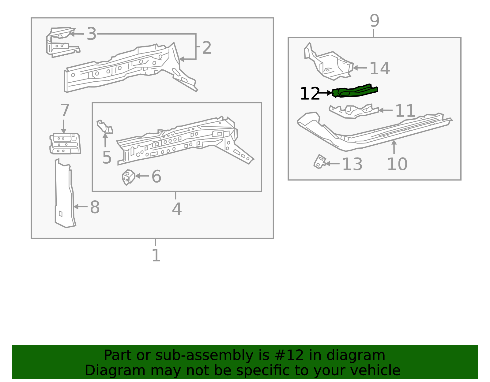 57147-F4010 - High-Quality Floor Side Rail Reinforcement for 2018-2022 ...
