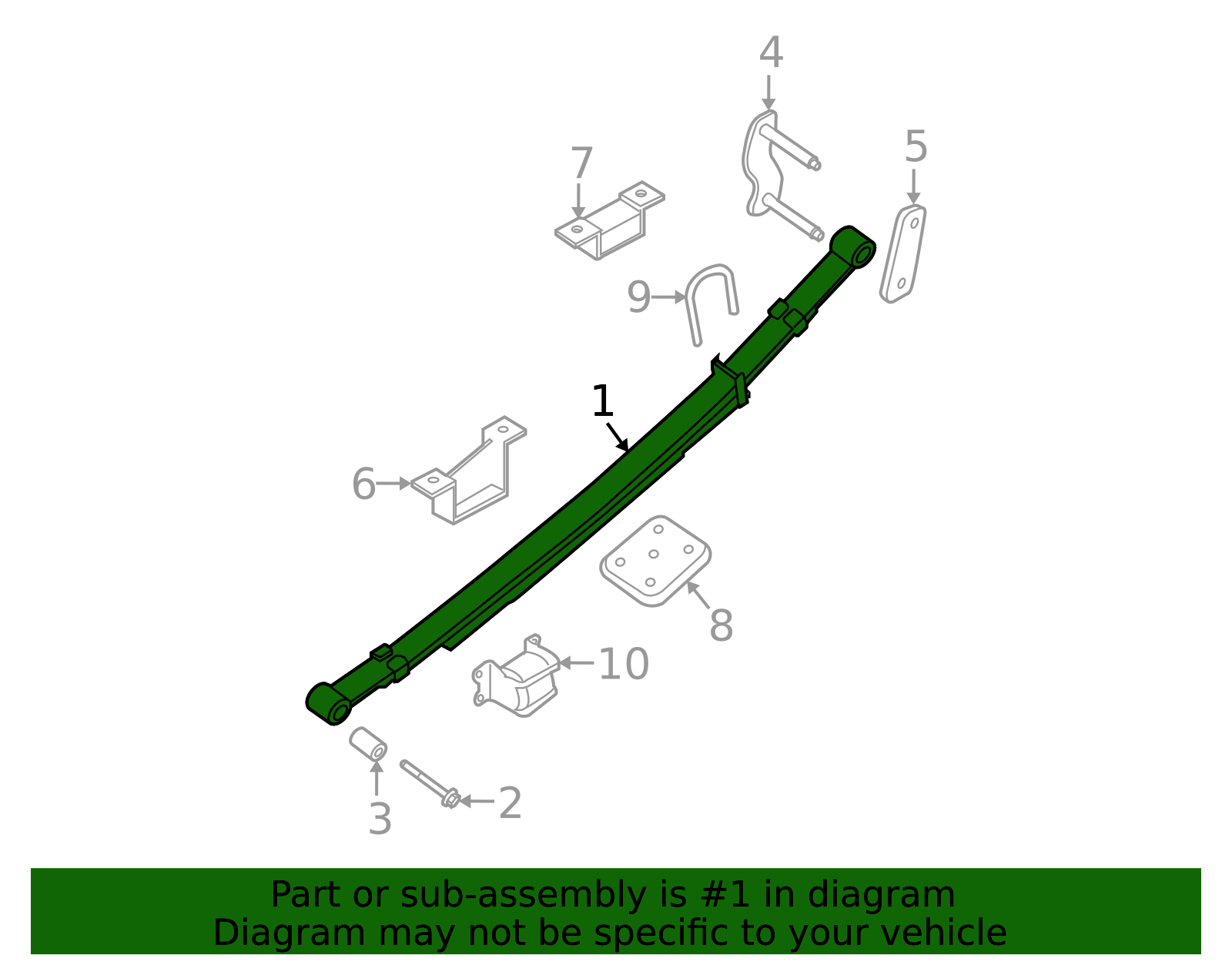 55020ea20a - Nissan Leaf Spring Assembly 2005-2015 Nissan Xterra ...