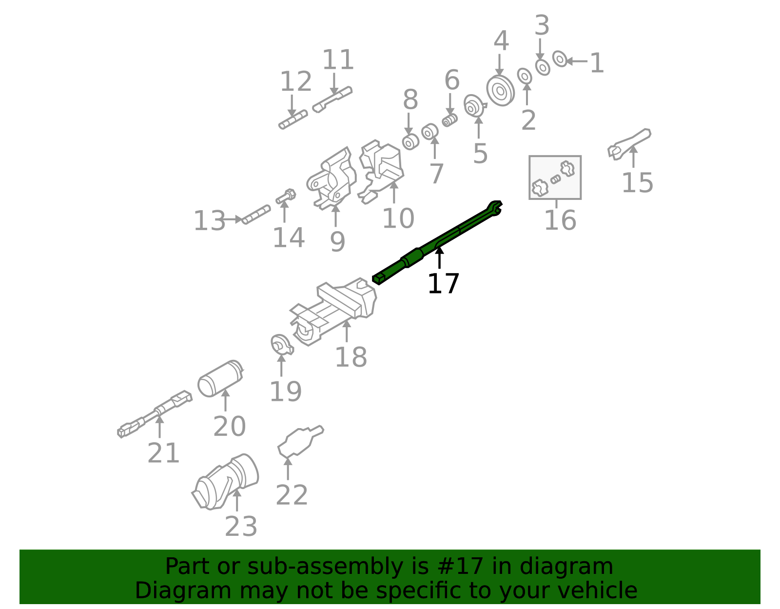 2008-2009 Cadillac SRX Lower Shaft 19168050 | Capital Chevy Parts