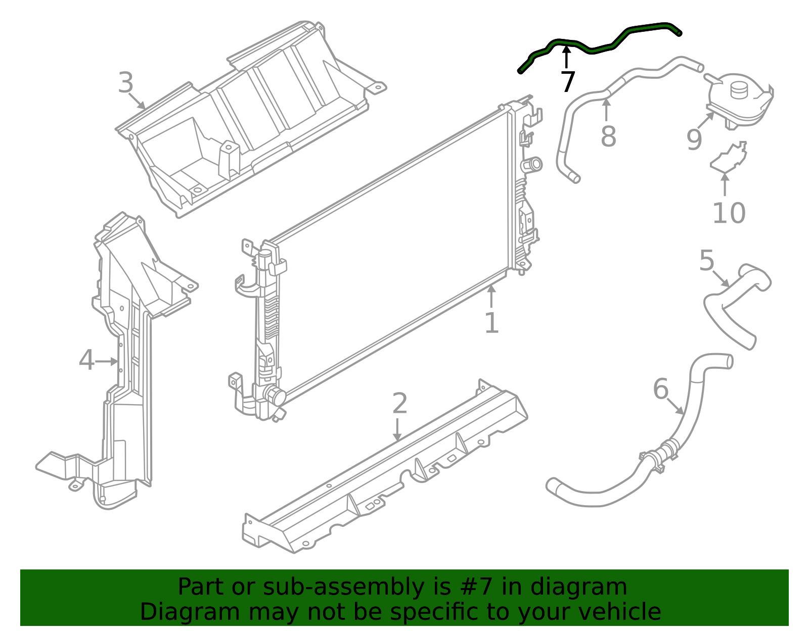 21741-7LF0A - High-Quality Engine Coolant Reservoir Hose for AutoNation ...