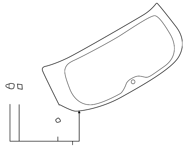 2019-2025 Subaru Ascent Lift Gate Glass 63019XC01B | Subaru Parts Store