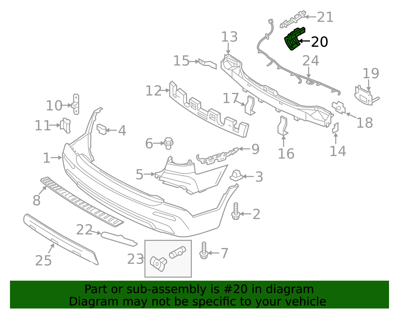 86671-1U000 - Bumper Bracket 2011-2013 Kia Sorento | Kia.Parts Store