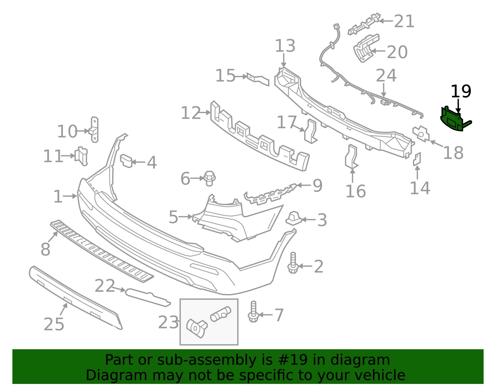 2011-2013 Kia Sorento Impact Bar Stay 86642-1U000 | QuirkParts