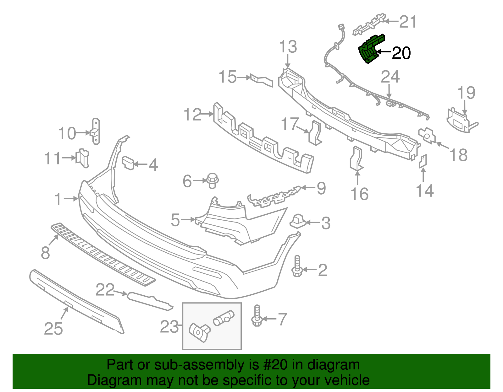 2011-2013 Kia Sorento OEM NEW 11-13 Kia Sorento Sport Rear Bumper ...