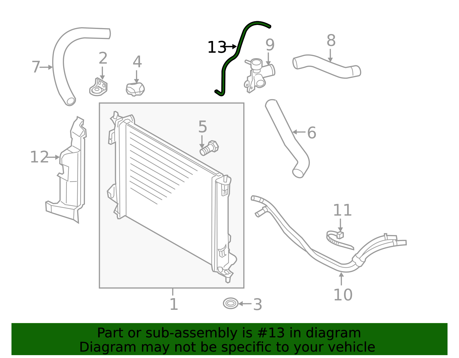 25451-2K600 - Overflow Hose 2012-2013 Kia Soul | Kia.Parts Store