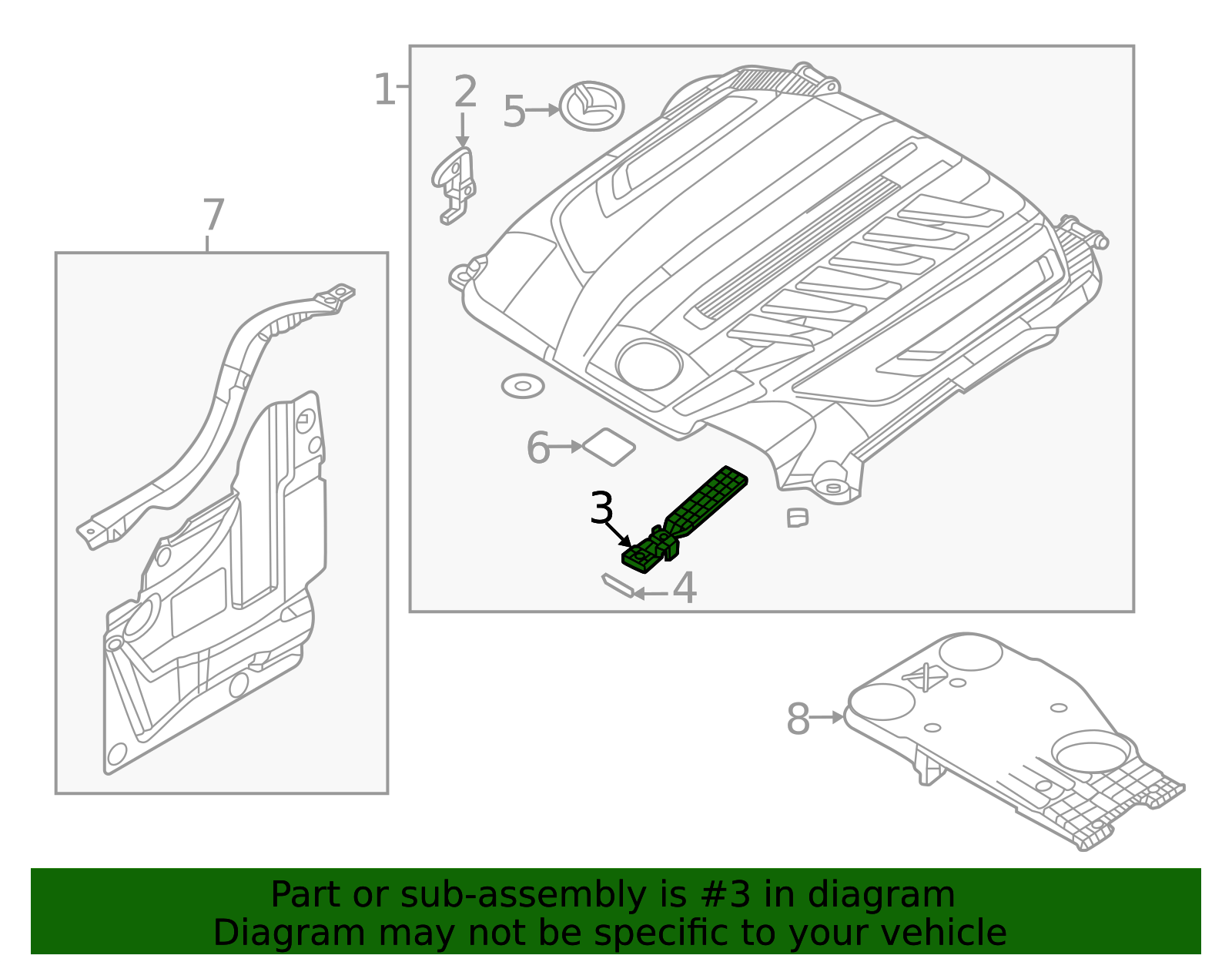 px2720810 - Mazda Engine Cover Clip Performance Auto Parts