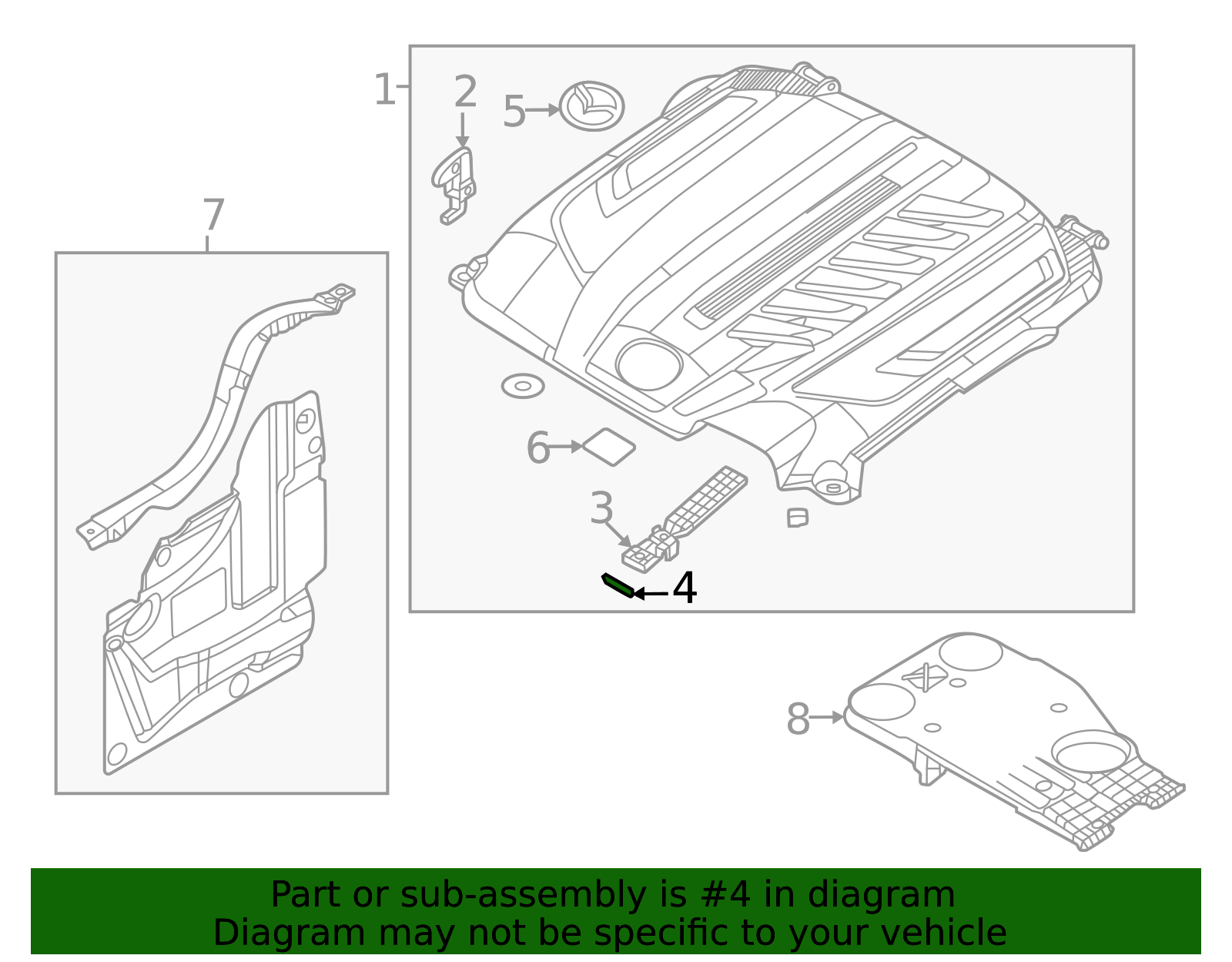 PX27-20-810 - Engine Cover Clip 2024-2025 Mazda | MazdaParts.US Store