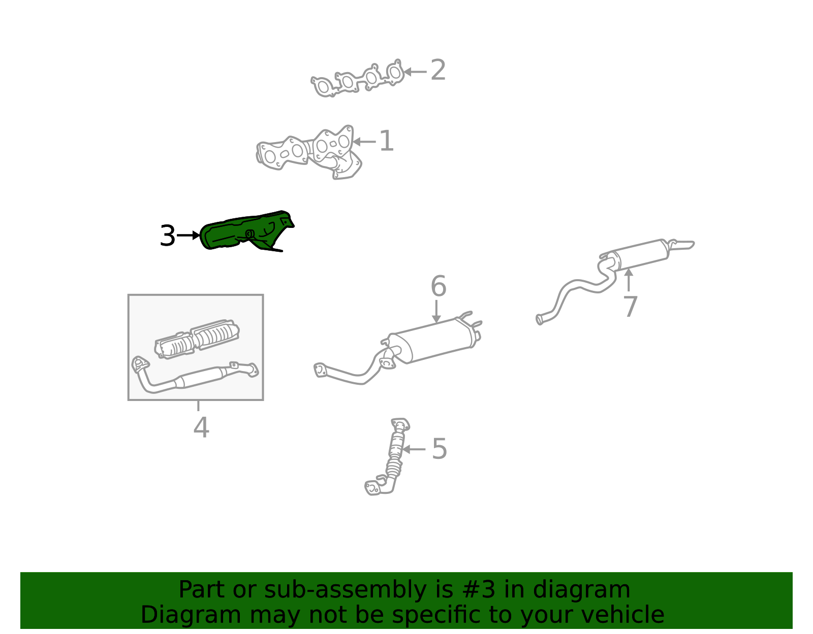 17168-50180 - High-Quality Exhaust Manifold Heat Shield for 2005-2007 ...