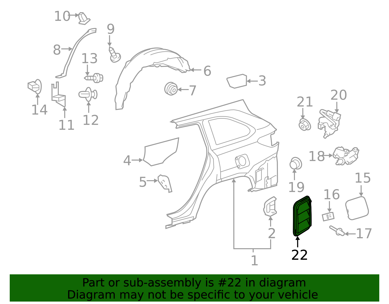 2009-2019 Toyota Pressure Vent 62940-02080 | Toyota Parts Center