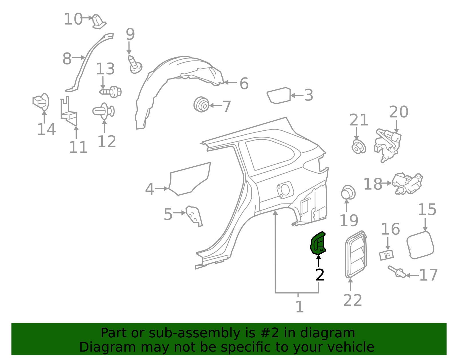 Genuine Toyota Insert part# 65565-0E060 for 2017-2019 Toyota Highlander ...