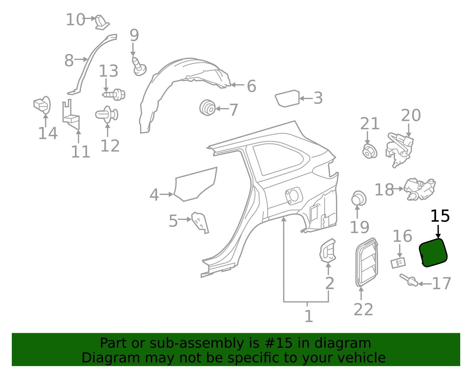 77350-0E040 - High-Quality Fuel Filler Door for 2014-2019 Toyota ...