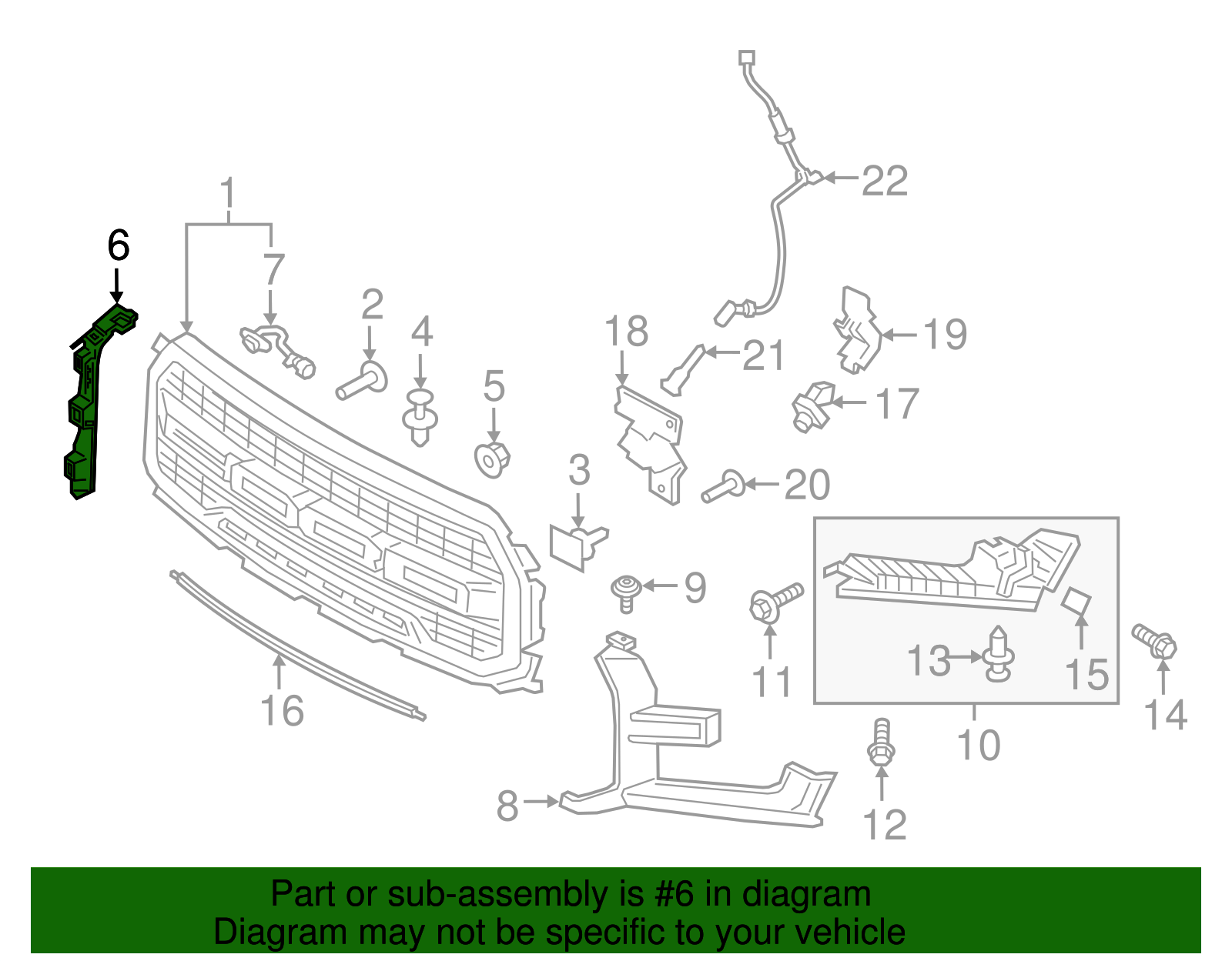 2017-2020 Ford F-150 Side Seal HL3Z-8348-C | Ford OEM Parts Outlet