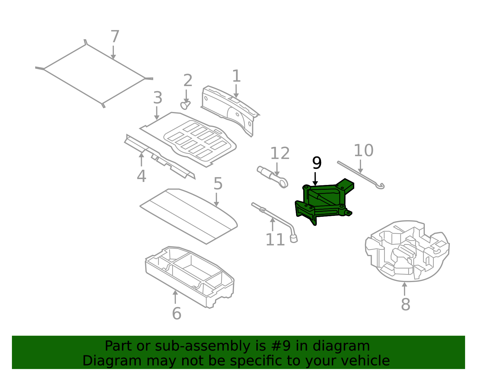 09110-2K000 - Jack Assembly 2010-2013 Kia Soul | Kia.Parts Store