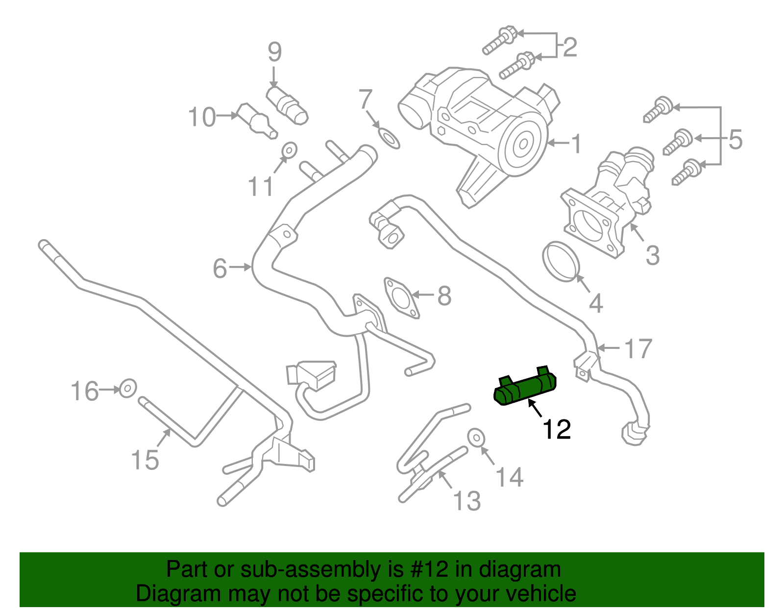 2015-2025 Volvo Connector Hose 31319352 | TascaParts.com
