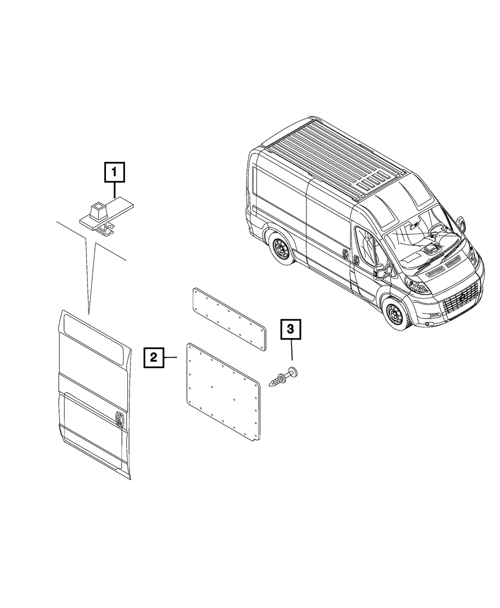 1ZP97LAHAB - Sliding Door Trim Panel 2014-2026 Ram ProMaster 1500 | The ...