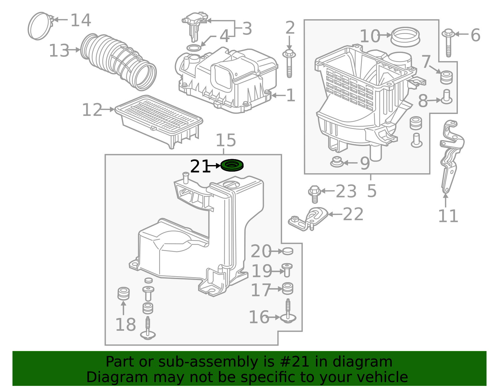 17251-5AA-A00 - Resonator Seal 2016-2021 Honda Civic | Honda Parts Online