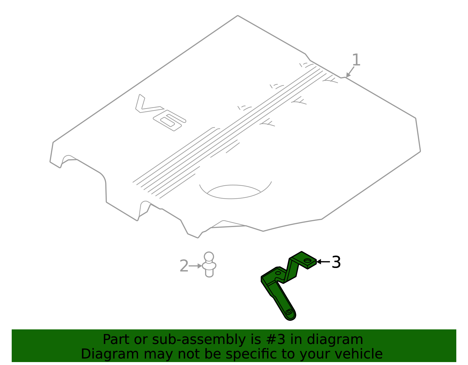 2020-2025 Nissan Frontier Engine Cover Bracket 14049-9BT0A | Nissan ...