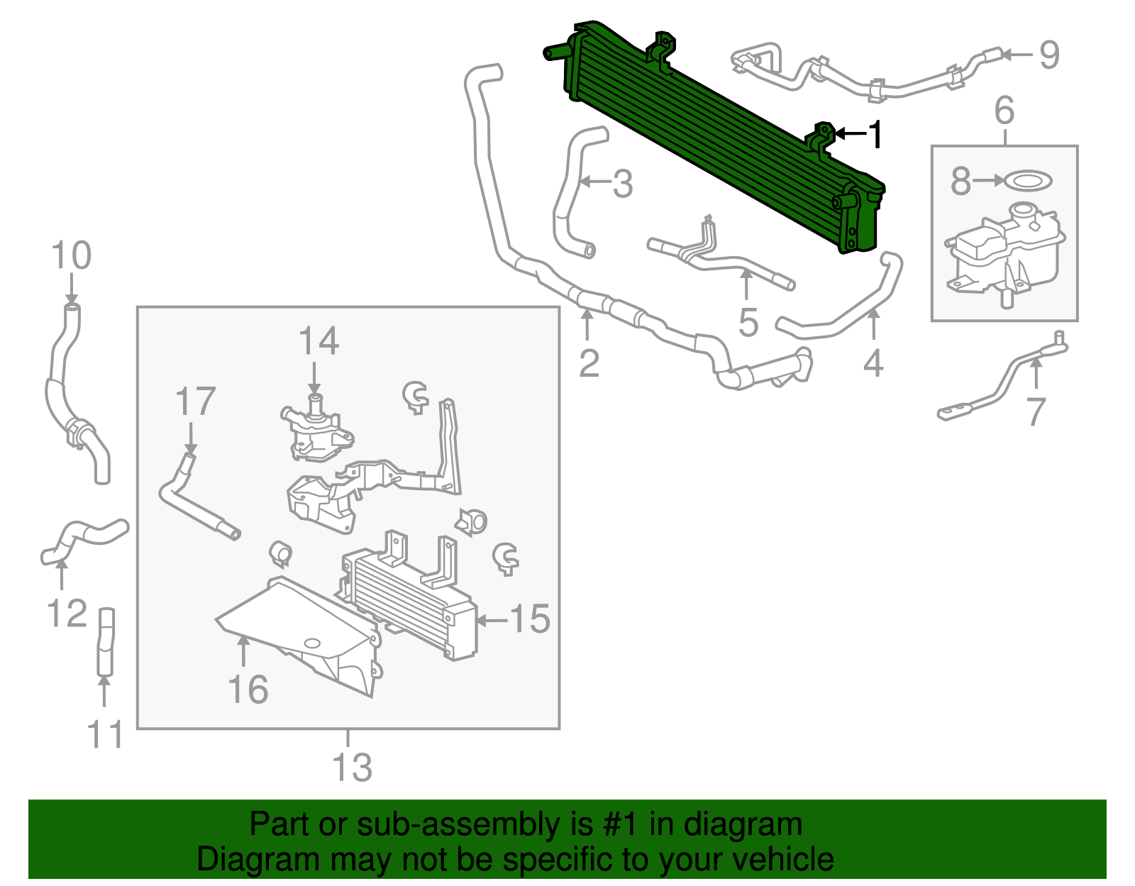 G9010-48041 - High-Quality Inverter Cooler for 2010-2015 Lexus RX450h ...