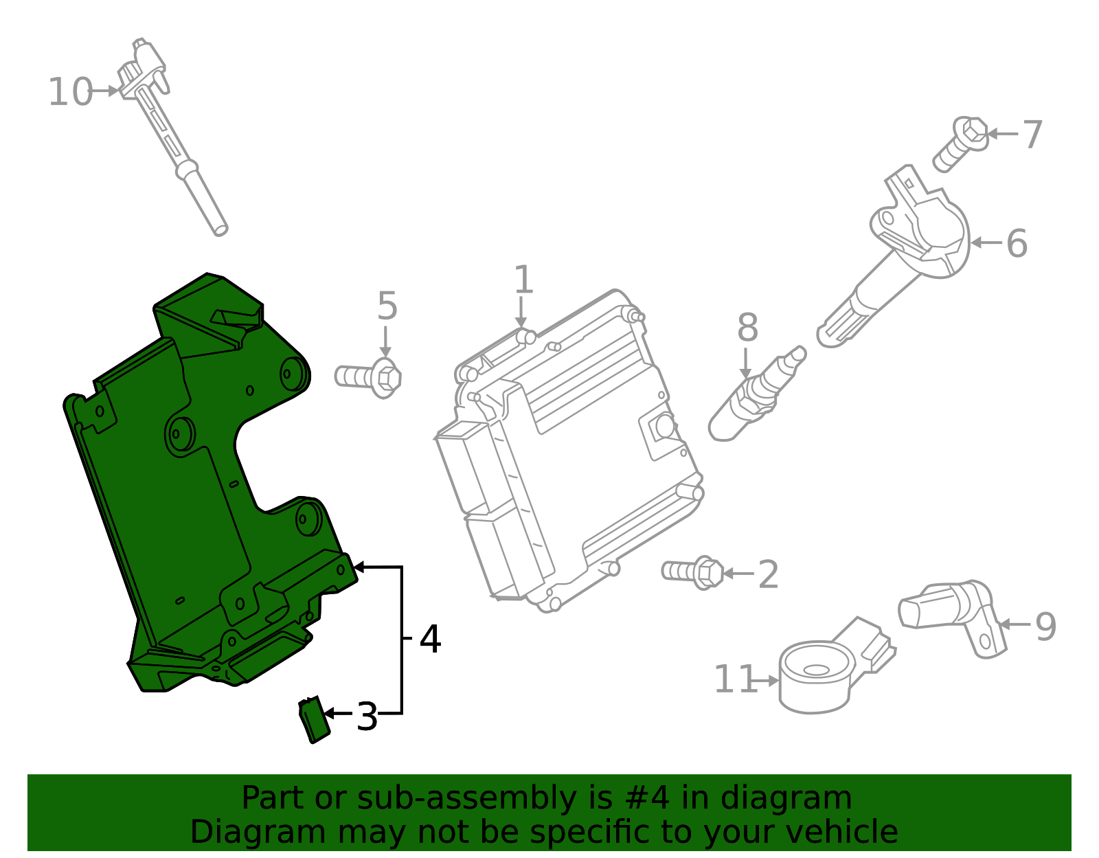 2015-2017 Ford Mustang Bracket FR3Z-12A659-A | Awesome Parts Ford