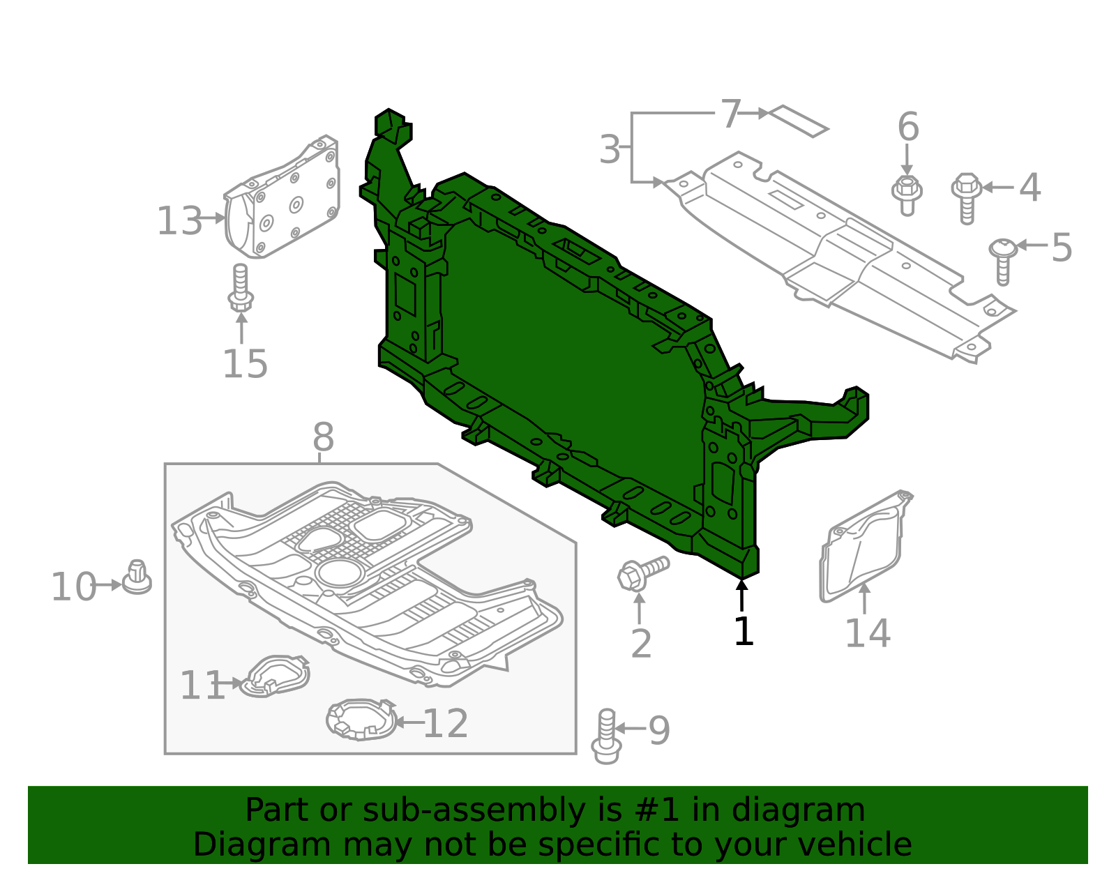64101-B2010 - Radiator Support 2017-2019 Kia Soul | Kia.Parts Store