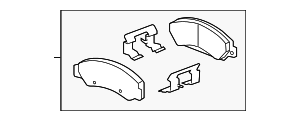 2014-2020 GM Front Disc Brake Pad Set 84320501 | Applegate Chevrolet Parts