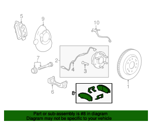 2014-2020 GM Front Disc Brake Pad Set 84320501 GM | GMPartsDirect.com