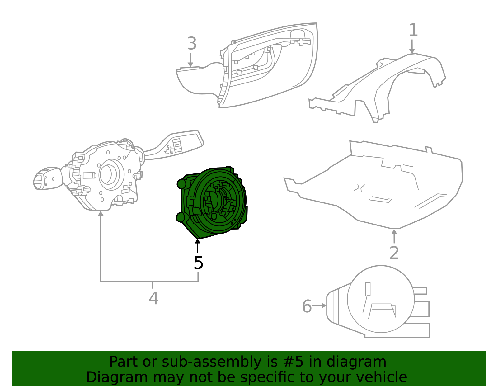 2020-2025 Toyota GR Supra Clock Spring 84307-WAA02 | Toyota Parts Center