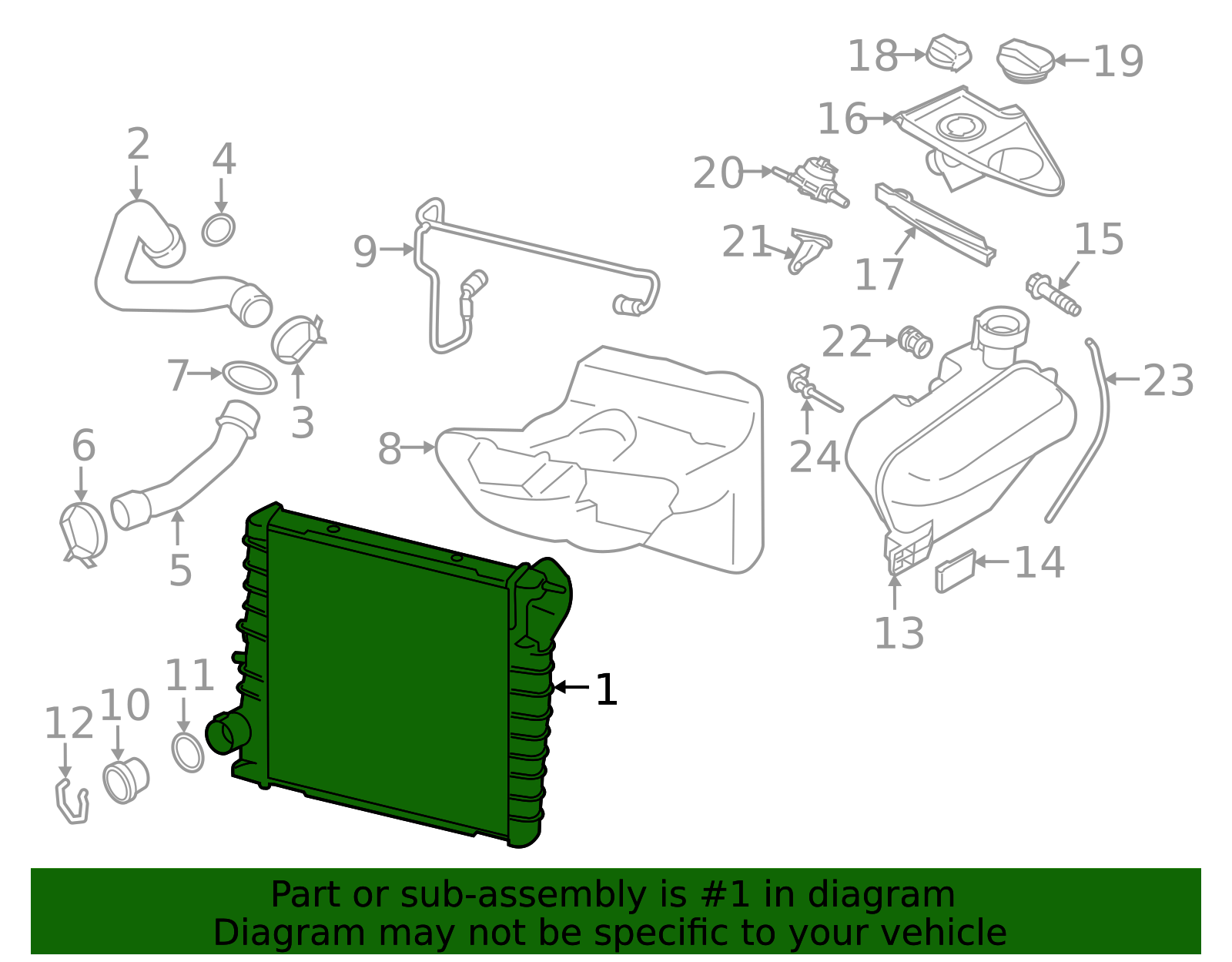 2017-2025 Porsche Radiator 9P1-121-251 | OEM Parts Online