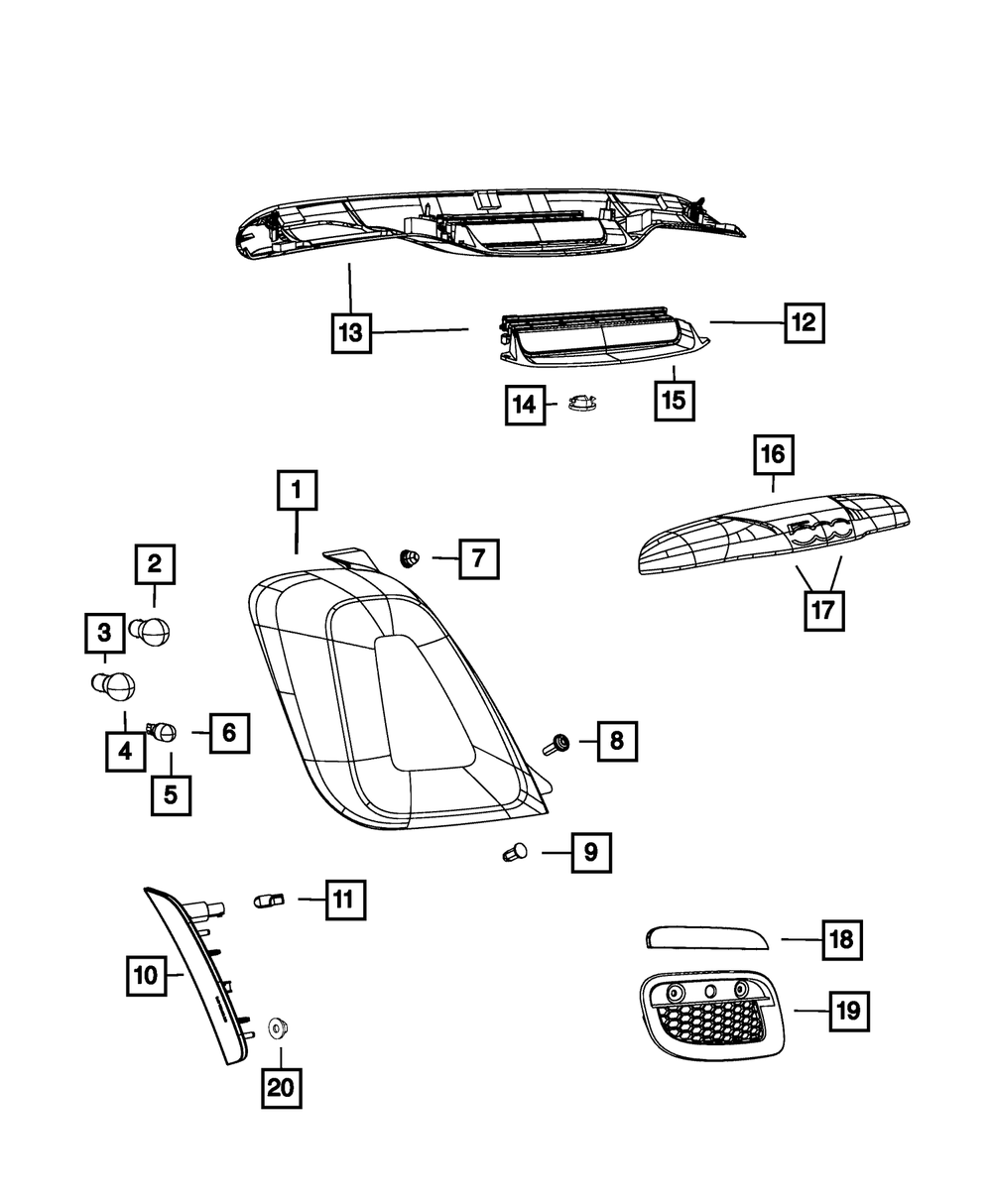 2012-2017 Fiat 500 Fascia Applique 68087069ab | Mopar OEM Parts Outlet