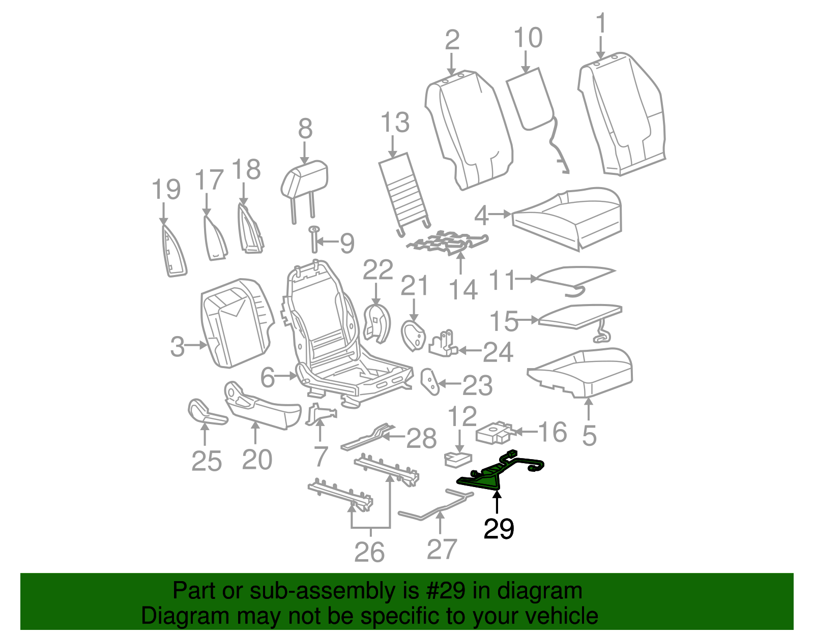 15225964 - Power Seat Wiring Harness | Partners Chevy