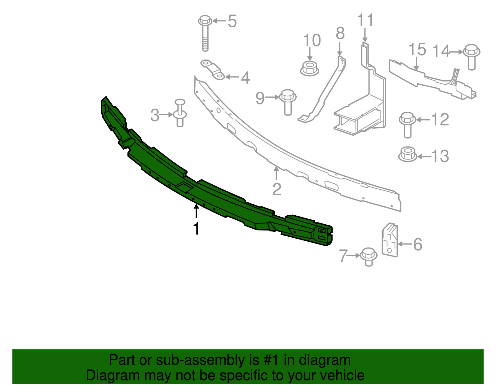 51118056302 - 2015-2019 BMW Absorber (51-11-8-056-302) | BMW of South ...