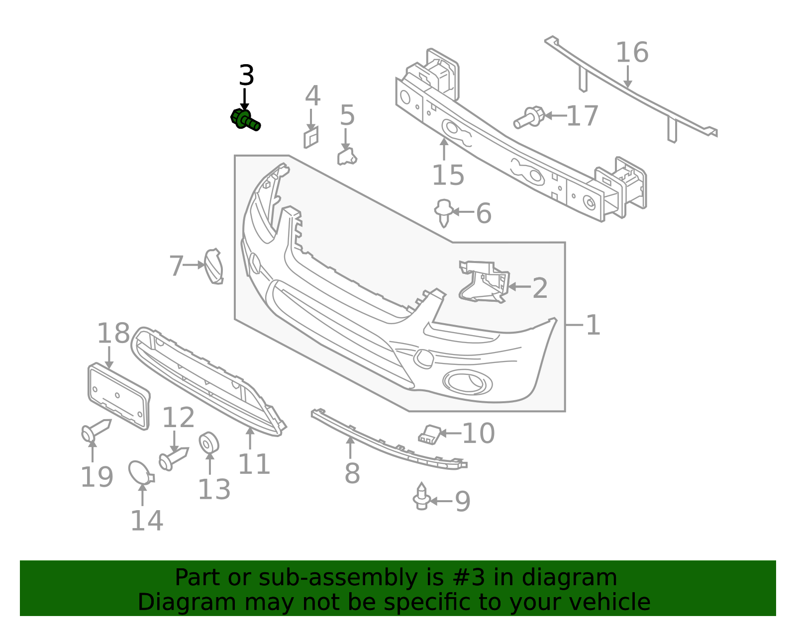2005-2014 Ford Support Bracket Retainer Screw -W611103-S424 | QuirkParts