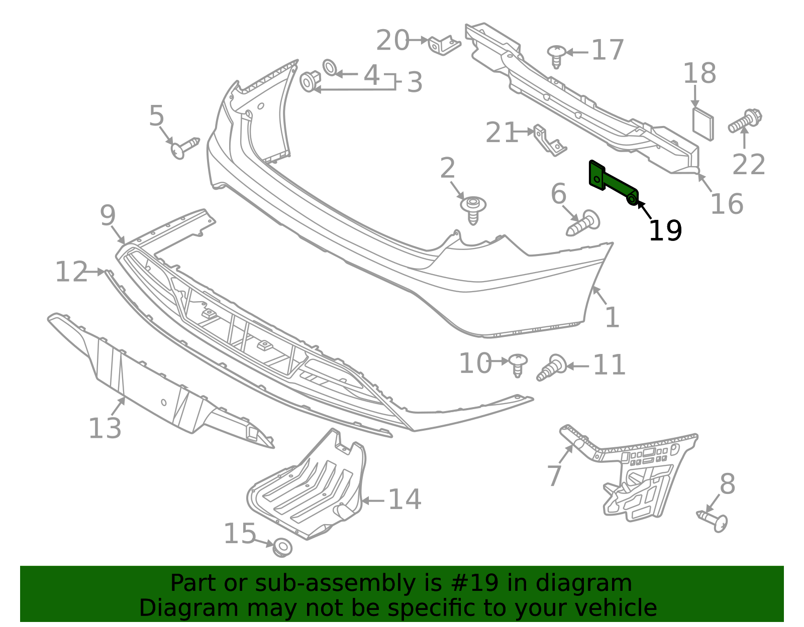 2020-2025 Hyundai Sonata Impact Bar Stay 86641-L5000 | MotorMotor