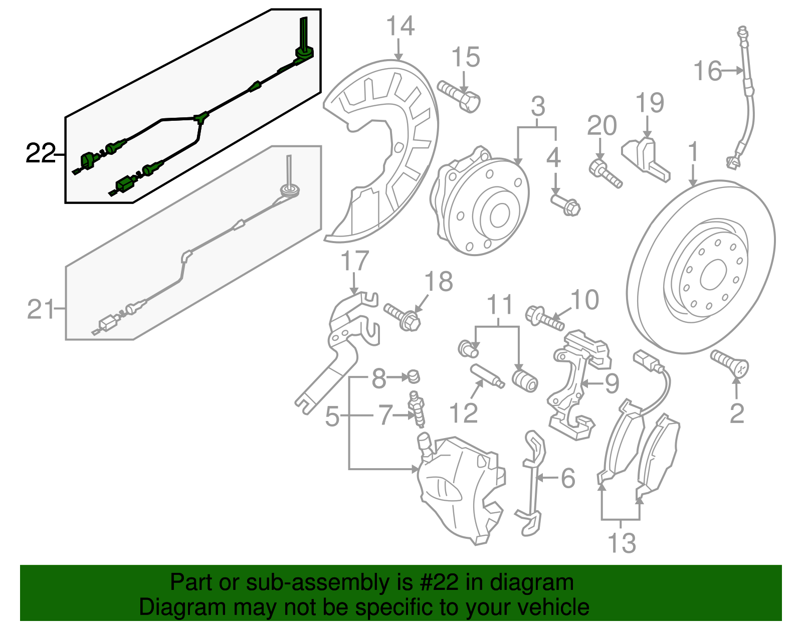 5N0-927-903-M - ABS Sensor Wire 2009-2018 Volkswagen | Volkswagen Parts ...