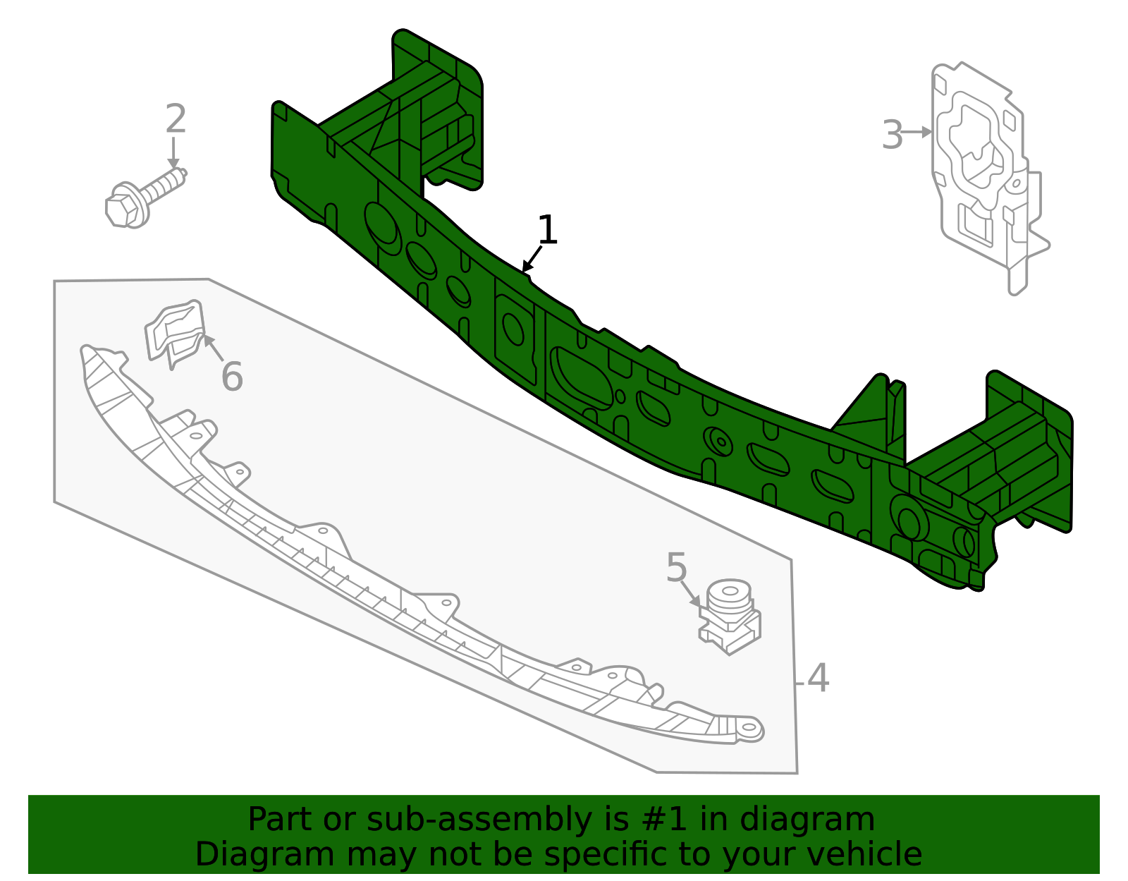 2020-2025 Mazda CX-30 | Impact Bar | DGH9-50-070A | Mazda Online Parts