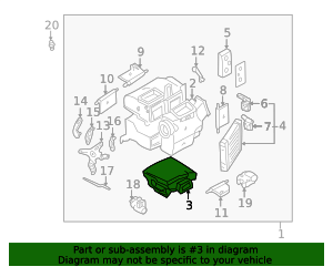 1999-2002 Nissan Quest Duct 27125-7B000 | QuirkParts