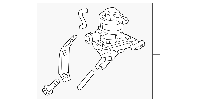 2007-2009 Toyota Secondary Air Injection Pump Check Valve 25710-50042 ...