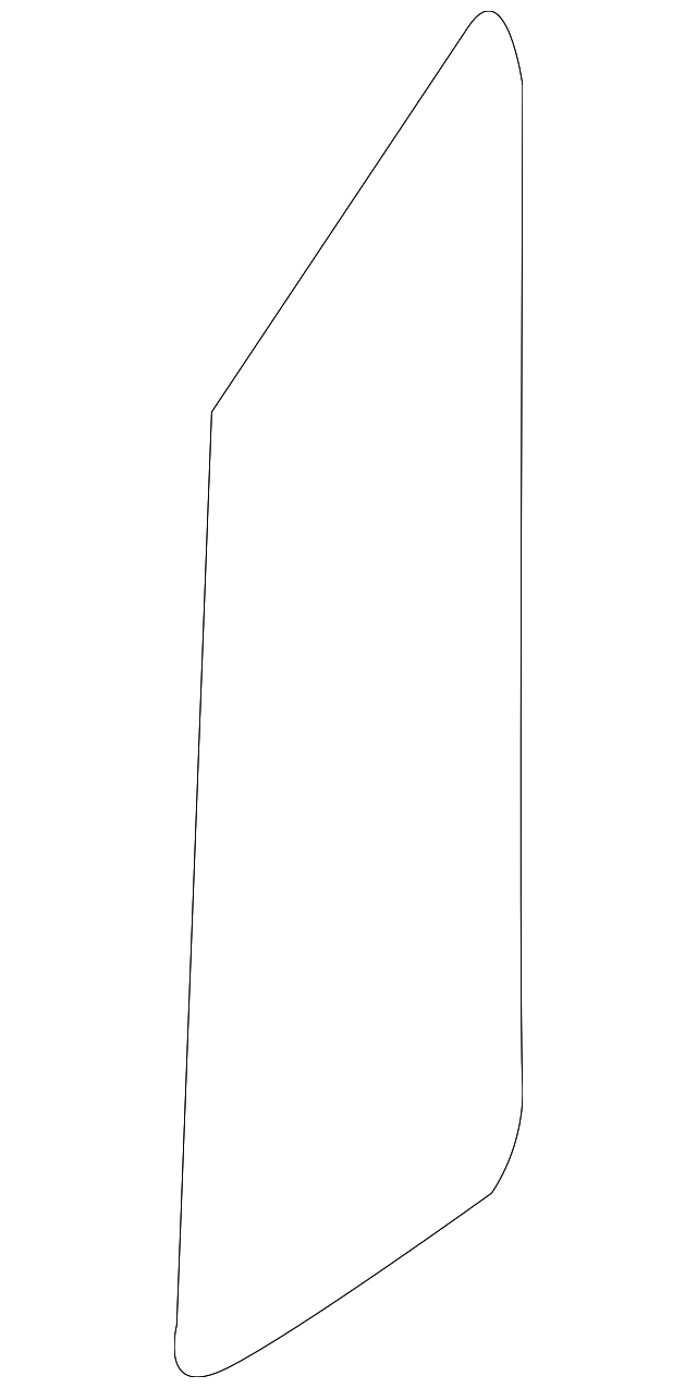 2013-2016 Chevrolet Passenger Side Door Window Frame Front Blackout ...