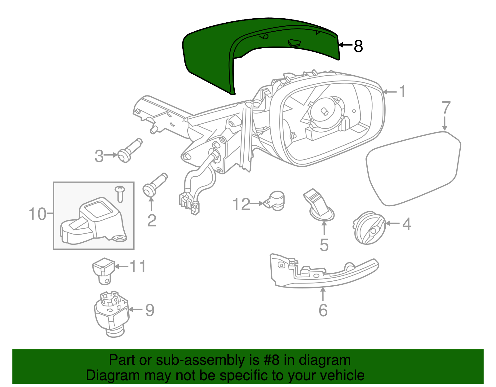 Genuine Mirror Cover for 2013-2023 Land Rover | Land Rover Part ...
