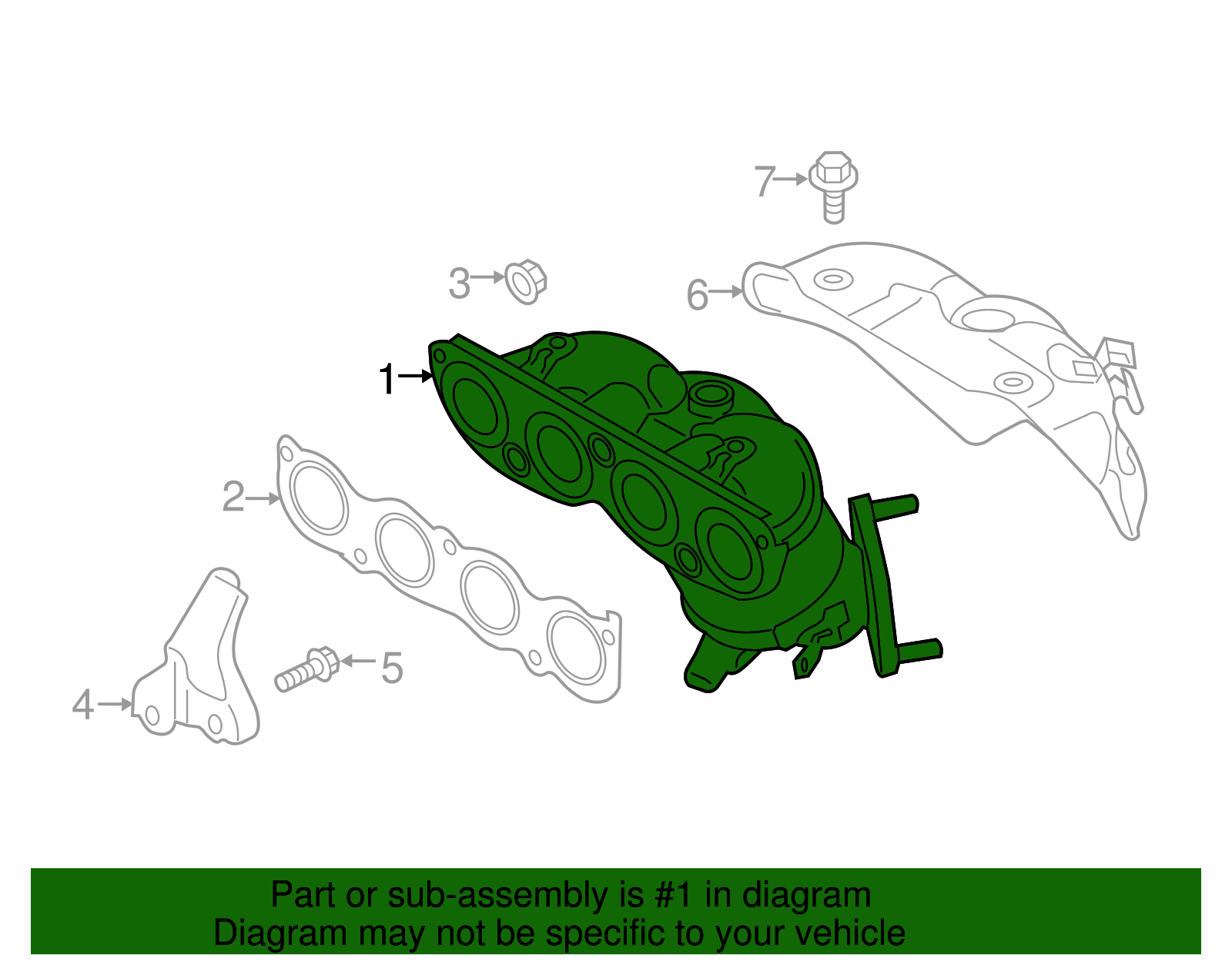 2017-2019 Hyundai Elantra Mnfd W/Converter 28510-2EHB0 | OEM Parts Online